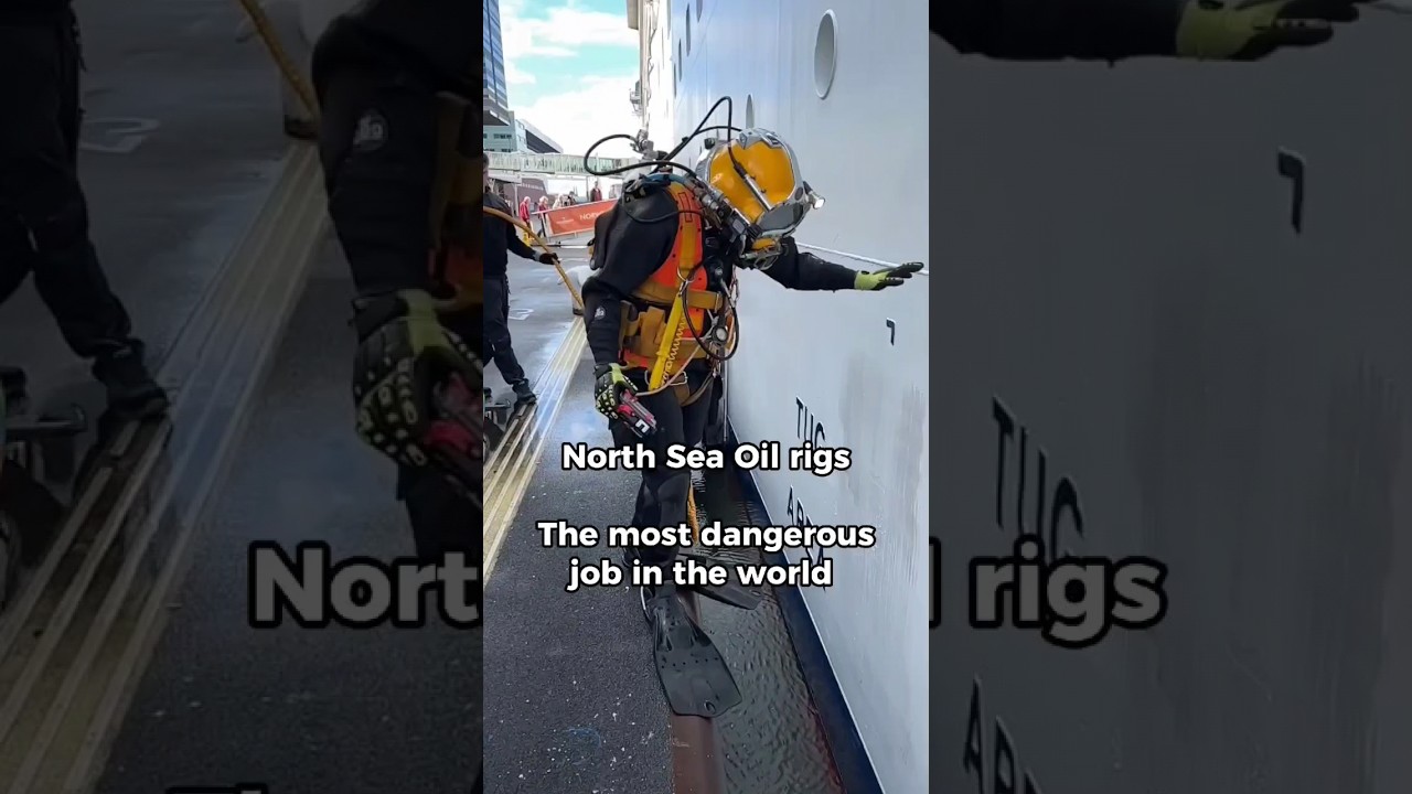 North sea oil rigs | The most dangerous job in the world #northsea #job ...
