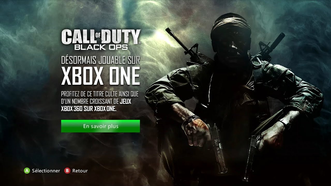 BO1 SUR XBOX ONE / BIEN OU PAS ? - YouTube