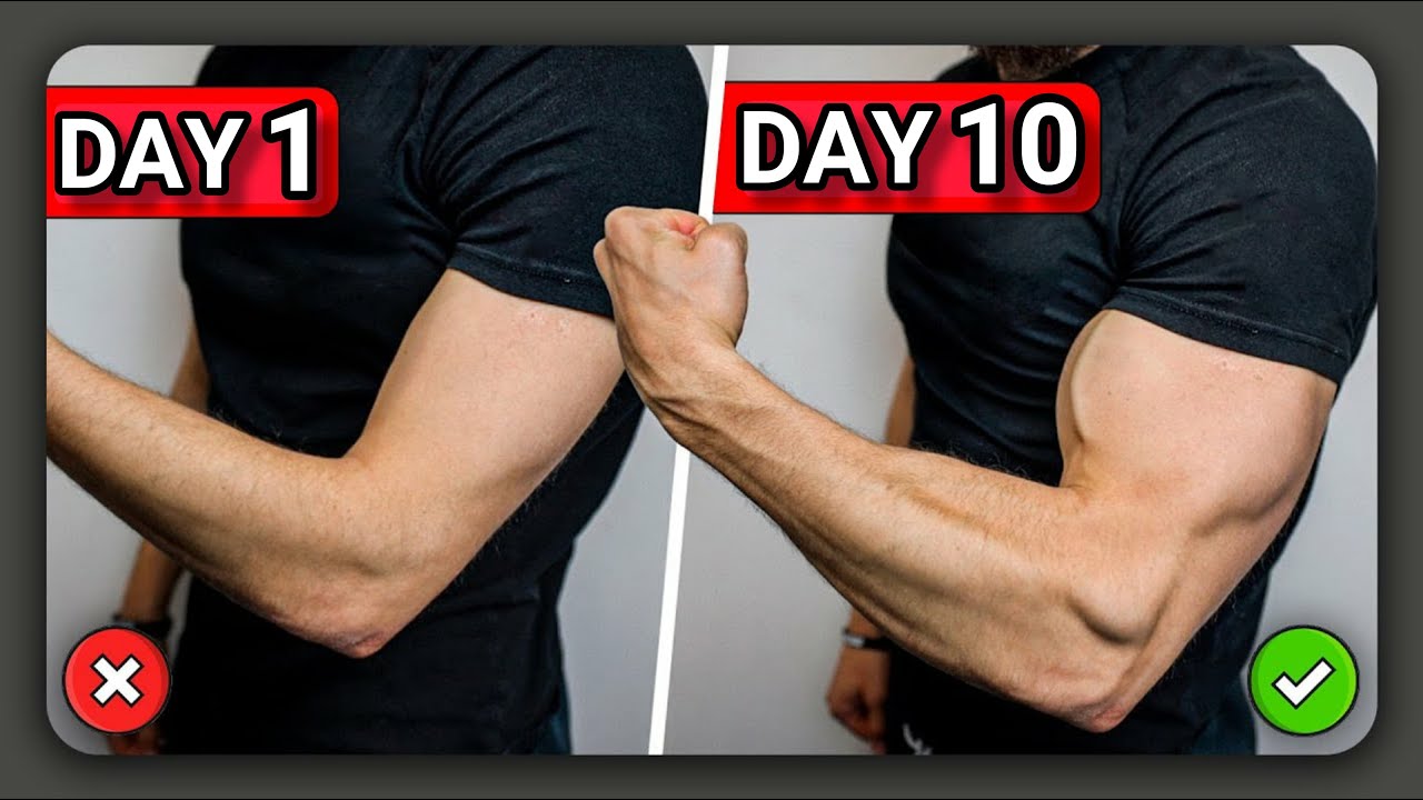 Bigger arms in 10 days at home ! | Muscular arms in 2 minutes - YouTube