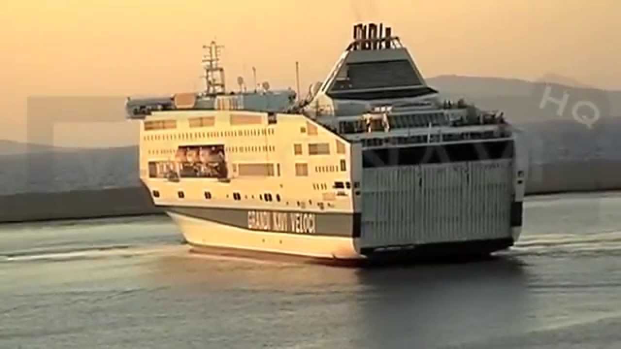 GNV Excellent arriving at Porto Torres - YouTube