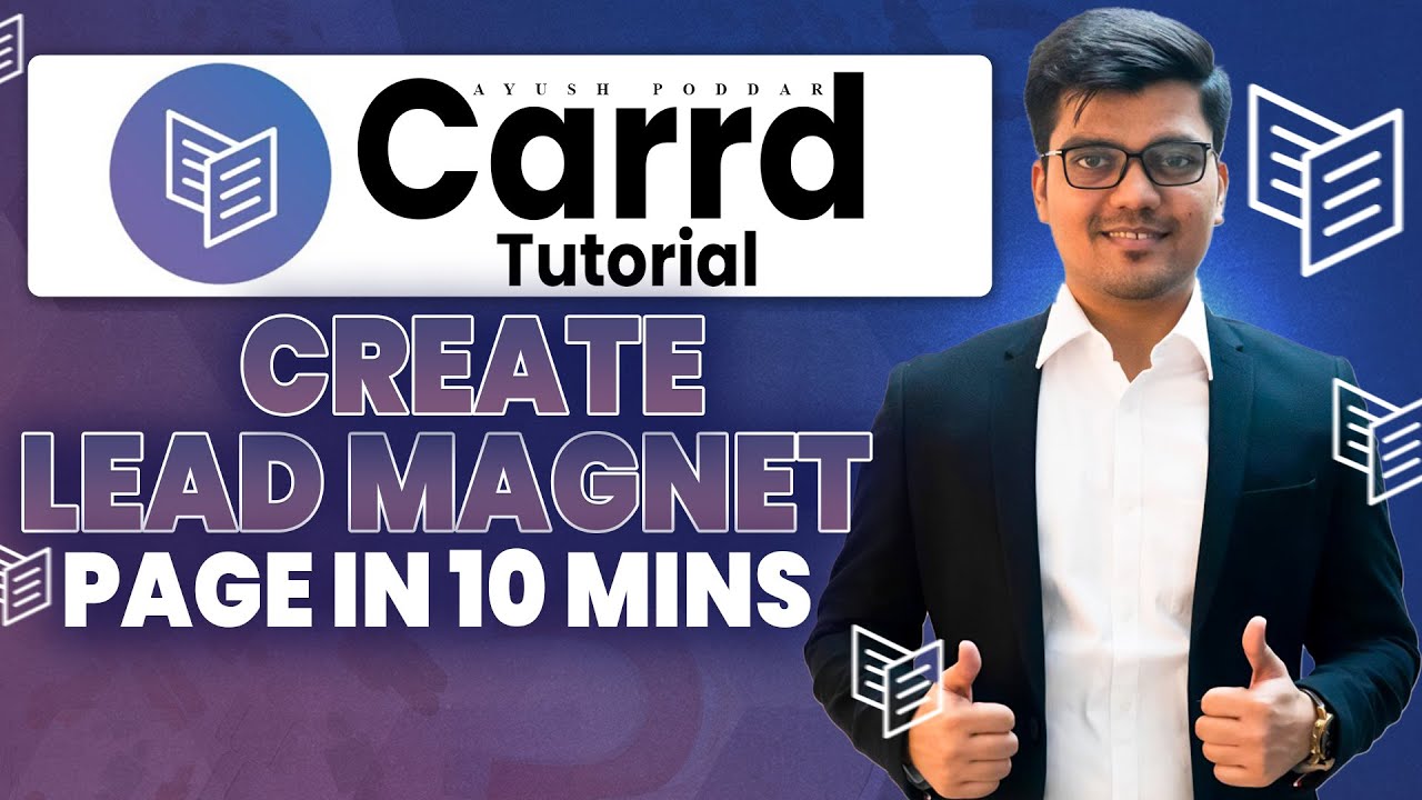 How To Design a Lead Magnet Page in 10 mins | Carrd Tutorial For ...