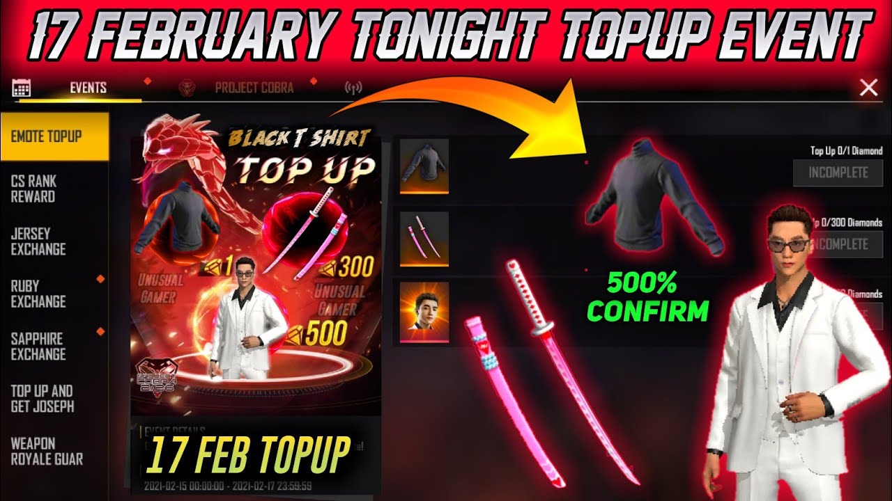 Next Topup Event Free Fire || 17 February New Top up Event Free Fire ...