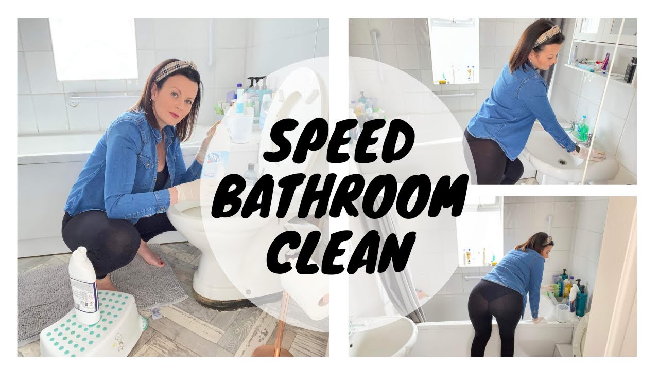 Clean With Me | Bathroom Speed Clean | Kate Berry | Relaxing Watch ...