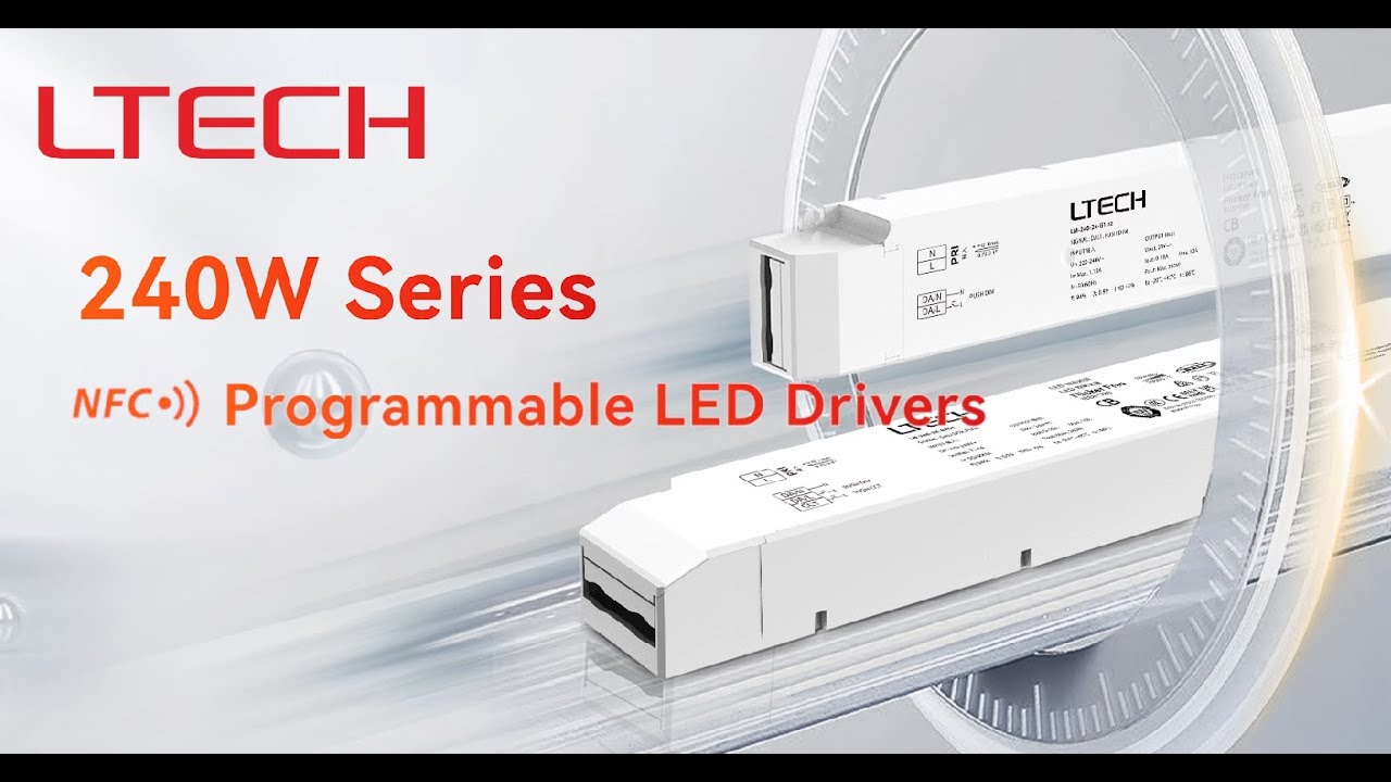 NFC DRIVER DALI DIMMABLE LM-240-24-G1D2/LM-240-24-G2D2 - YouTube