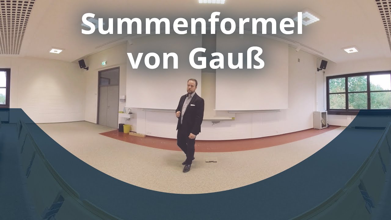 Summenformel von Gauß | VR 8K 360° - YouTube