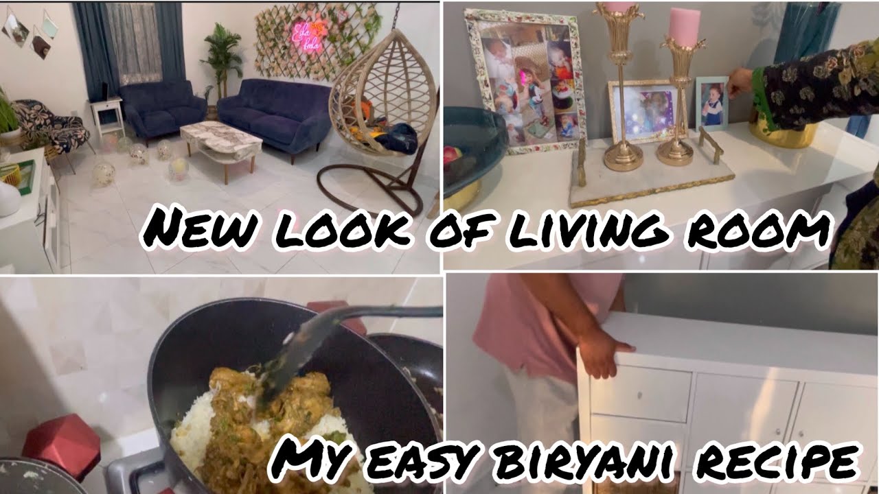 New look of our living room busy day after weekend || my busy evening ...