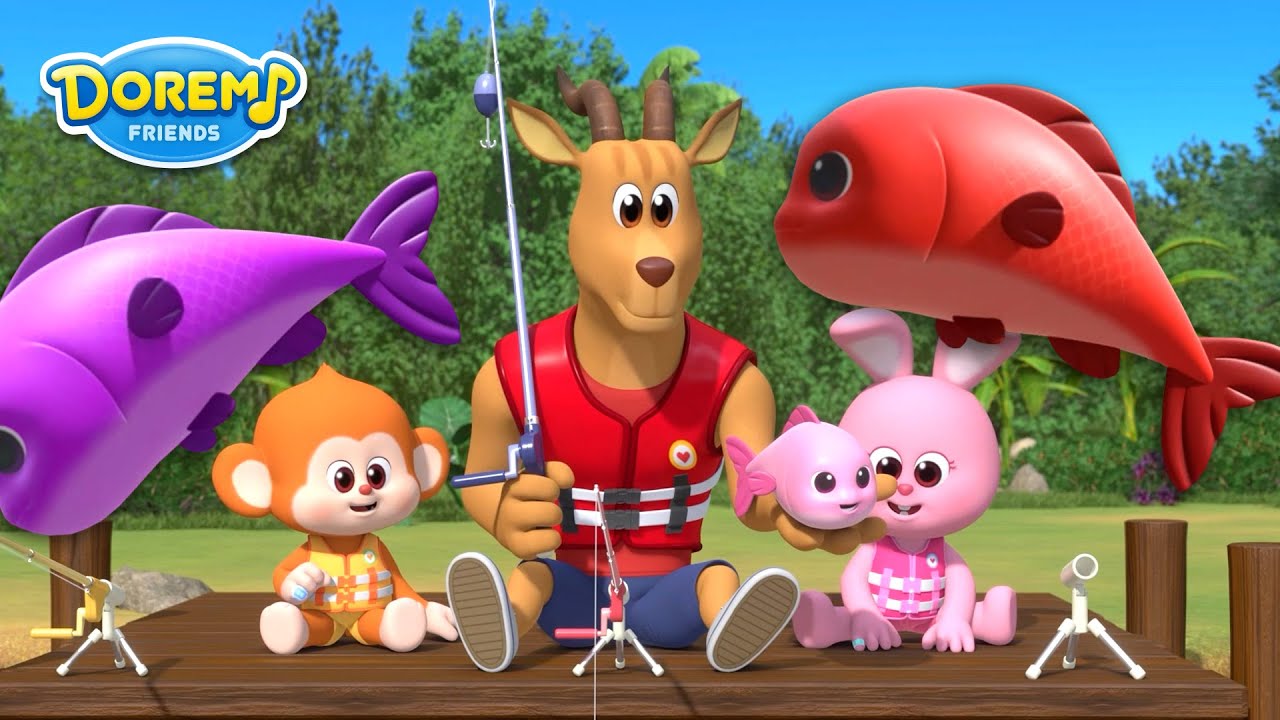 Outdoor Play Song│30 Min│Once I Caught a Fish Alive│Doremi Friends ...