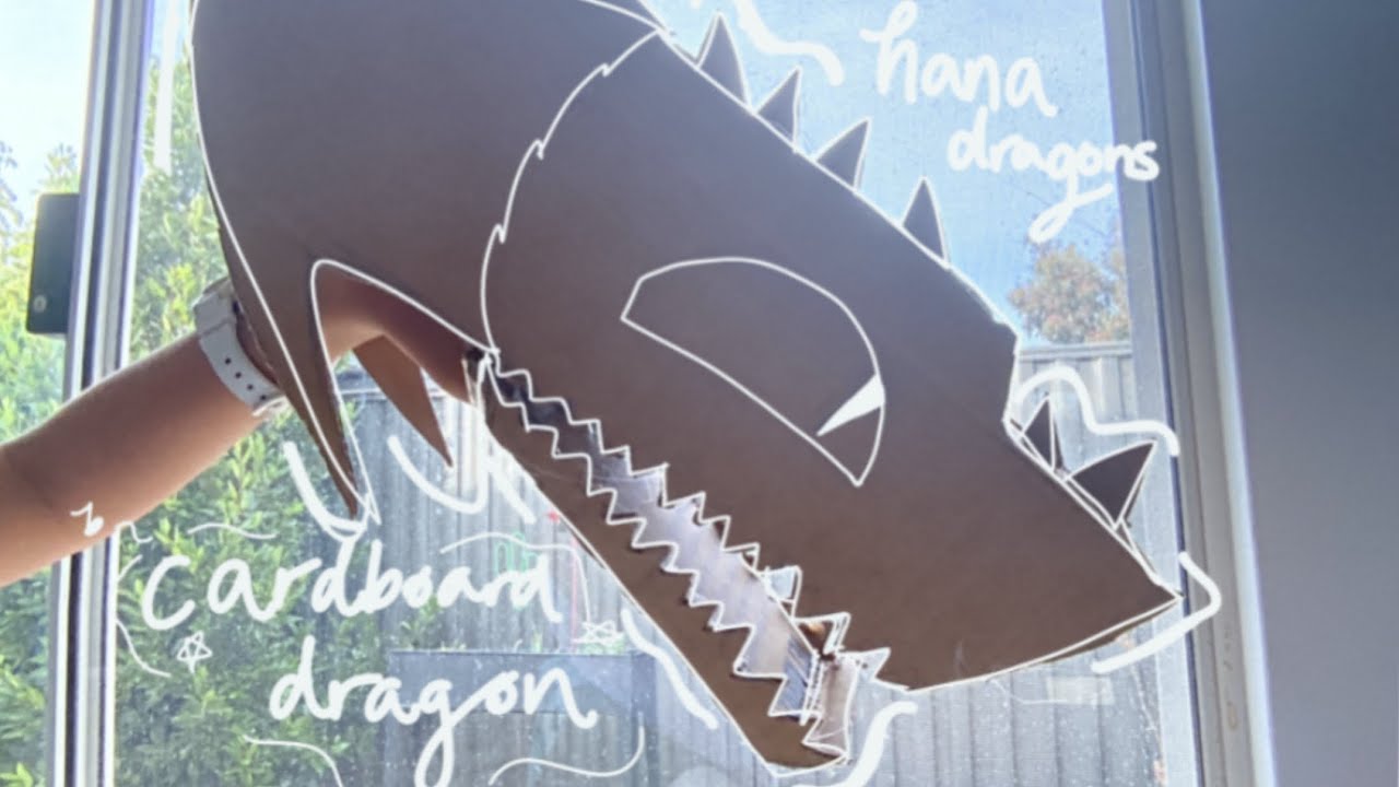 Cardboard Dragon Tutorial! || hanadragons♡ - YouTube