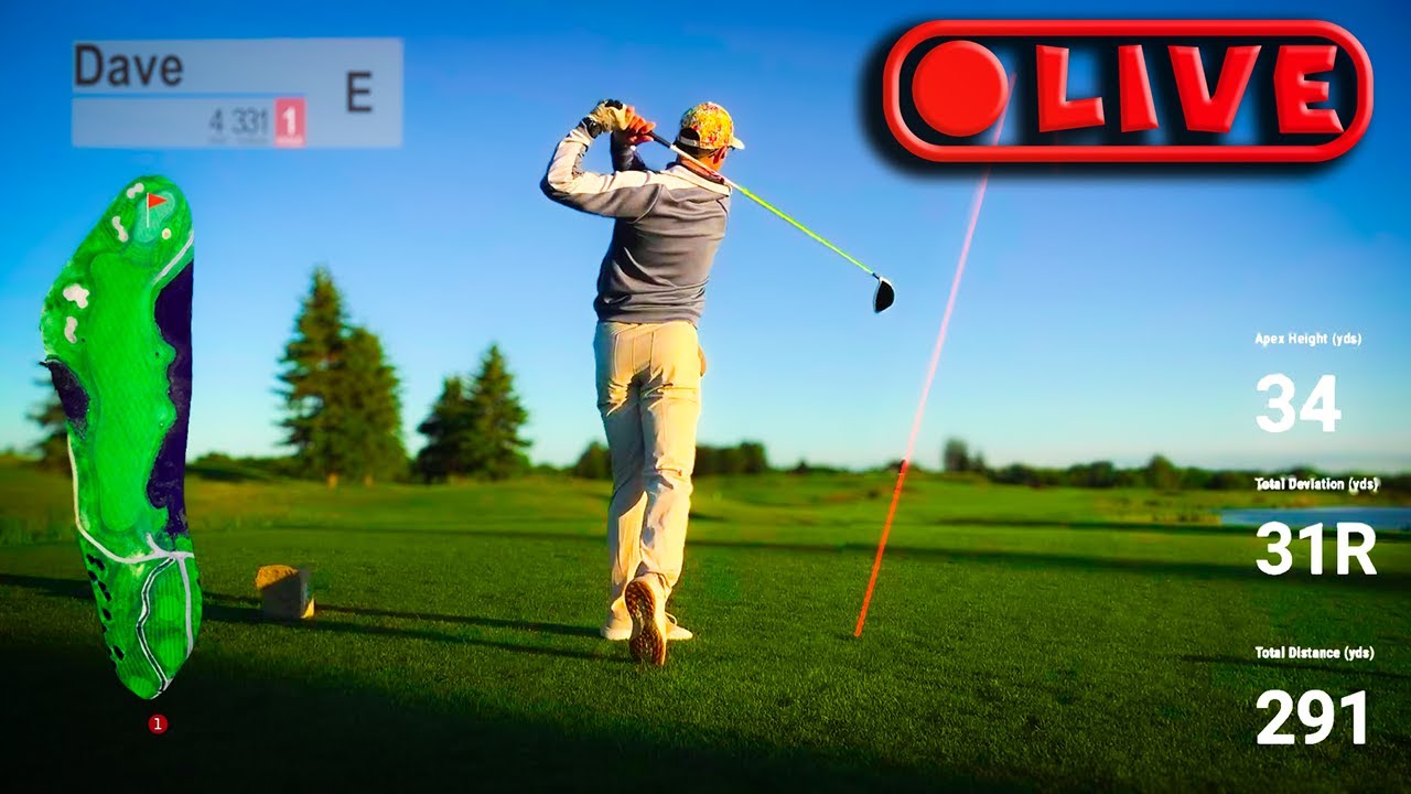 Changing YouTube Golf Meta: Live IRL Golf stream with Shot Tracer and ...