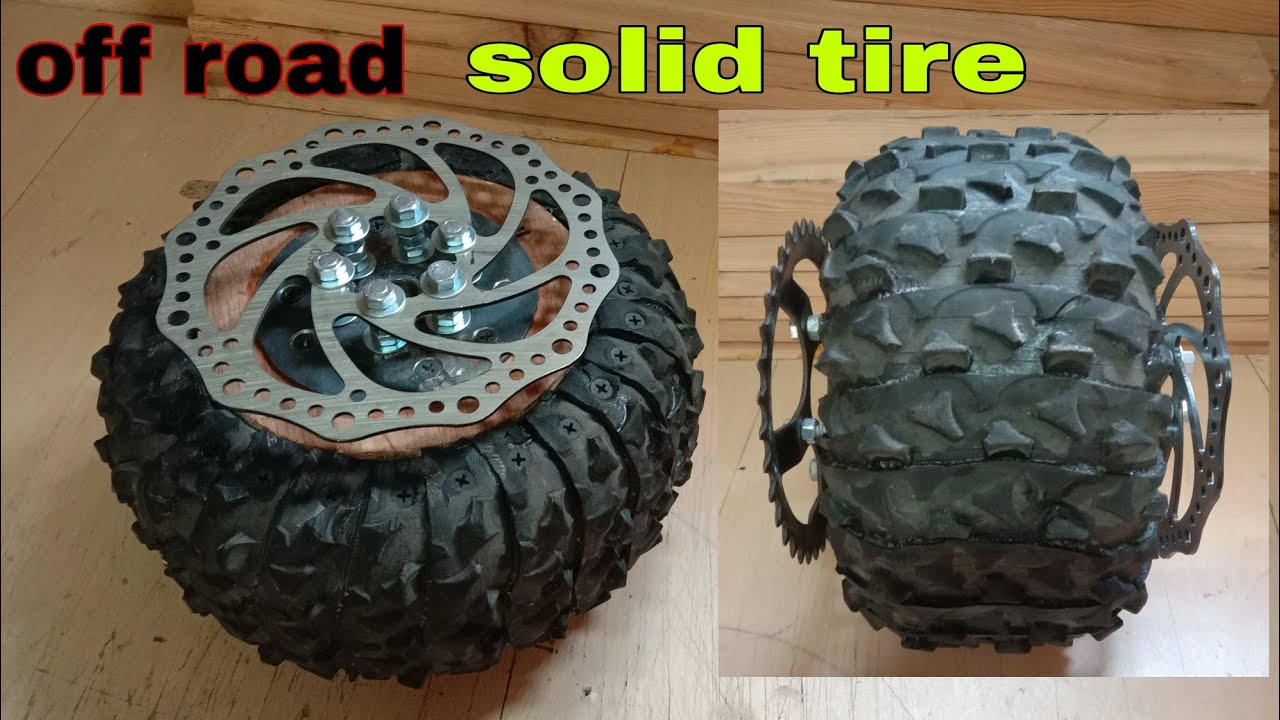 how to make solid wheels | off road wheels for e scooter | diy wheels ...