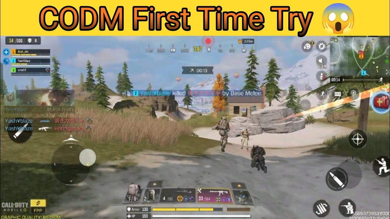 CODM 1st Time Try 😱 Best Game | Mintos Gaming #game #cod #codm - YouTube