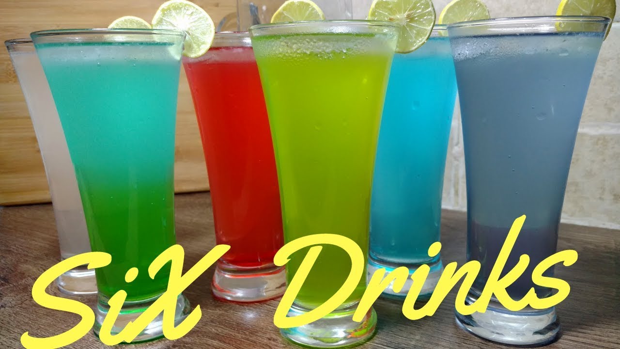 SIX Drinks | Lemonade Recipe | Ramadan Special Drink Recipe - YouTube
