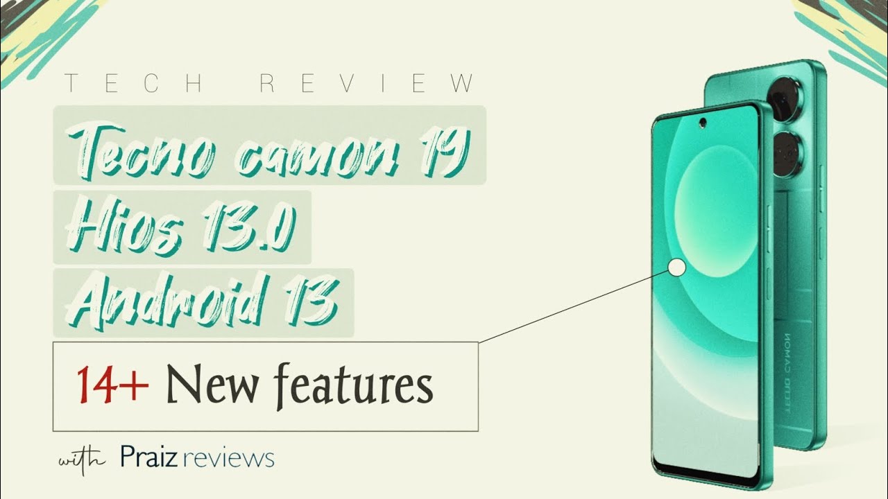 Tecno camon 19 on Android 13 and Hios 13.0😲 - YouTube
