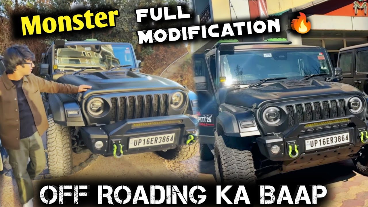 Thar ROXX Modified | Sourav Joshi New Thar | #souravjoshivlogs #youtube ...