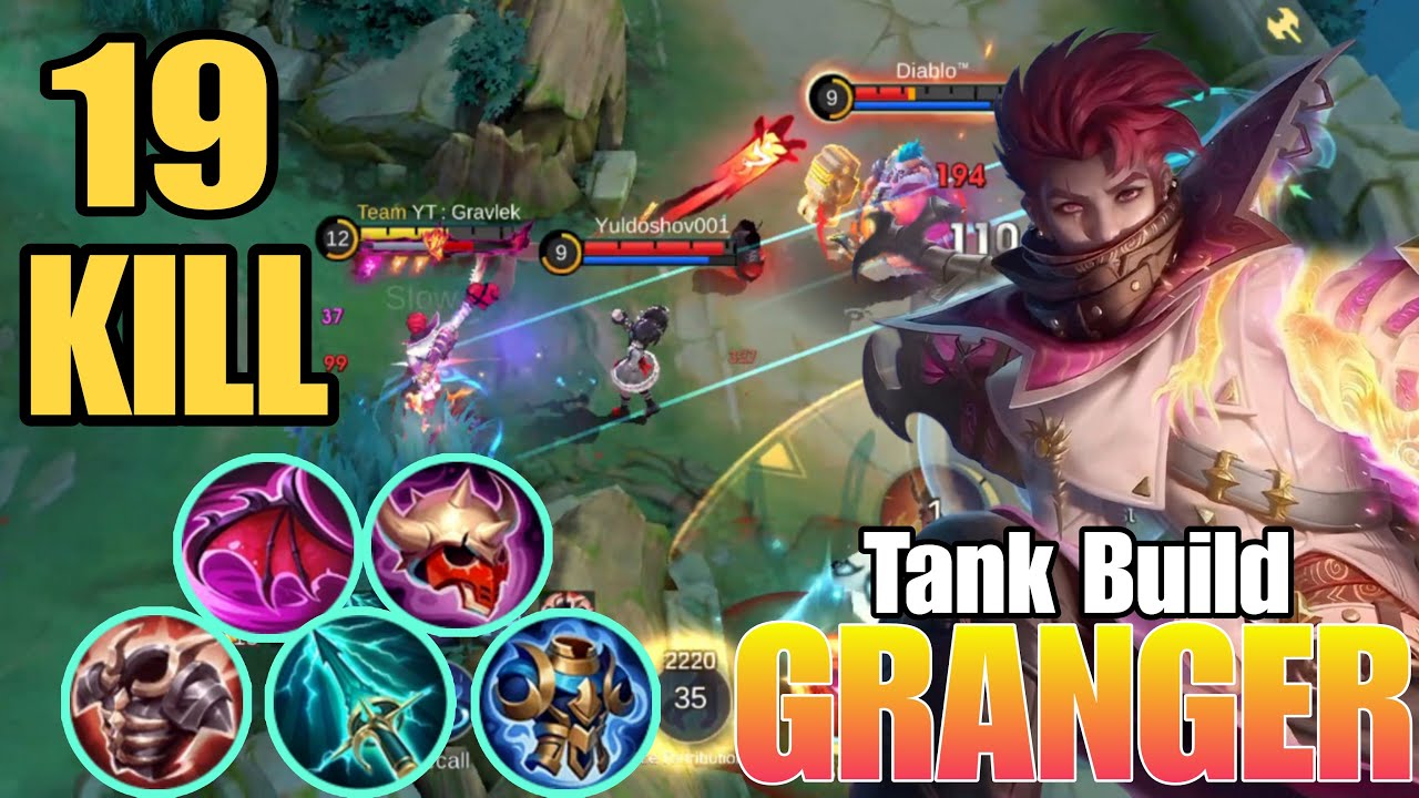 19 Kills + MVP!! Granger Tank Build is Crazy - Build Top 1 Global ...