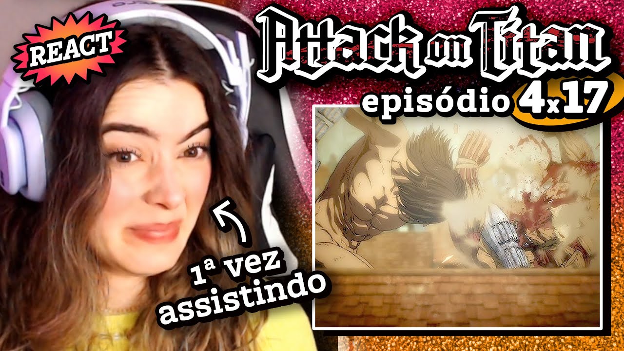 Eren e Reiner se socam novamente 🥊 // React Attack on Titan 4x17 - YouTube