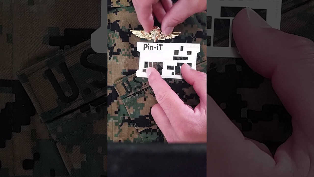 Marine Corps Utility Uniform, how-to place breast insignia on USMC ...
