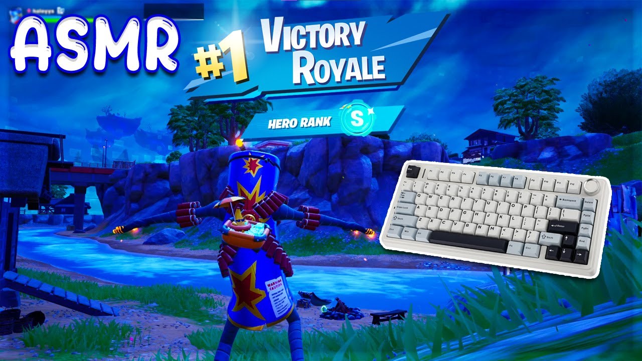 Fortnite ASMR - Solo Squad Bot Lobby (Keyboard Sounds) - YouTube