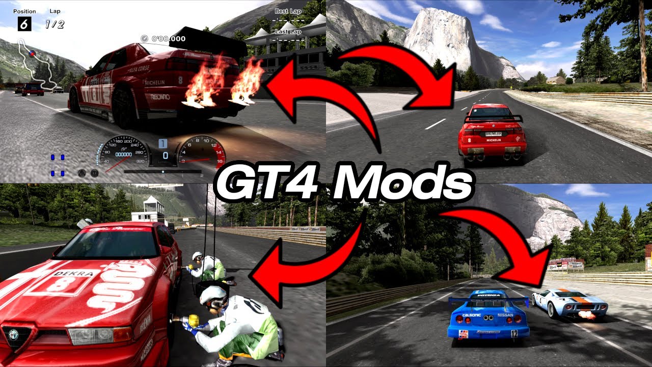4 Useful MODS You MUST Have in Gran Turismo 4 | Backfire, 60 FPS Pit ...