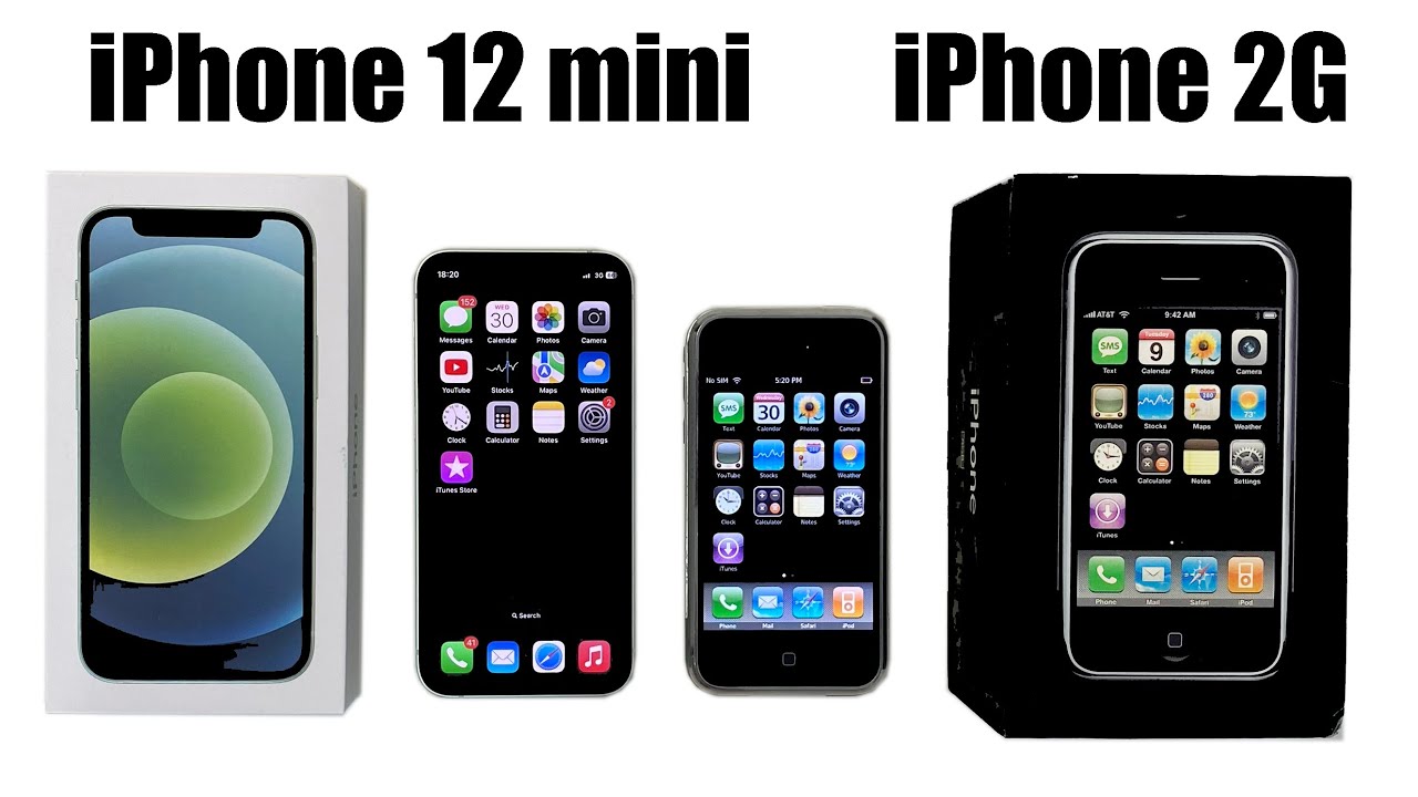 iPhone 2G vs iPhone 12 mini - iOS 1 vs iOS 16 SPEED TEST - YouTube