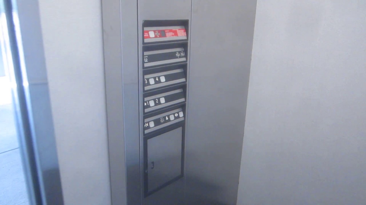 Dover Hydraulic Elevator at the Tuscan Terrace Parking Garage. - YouTube