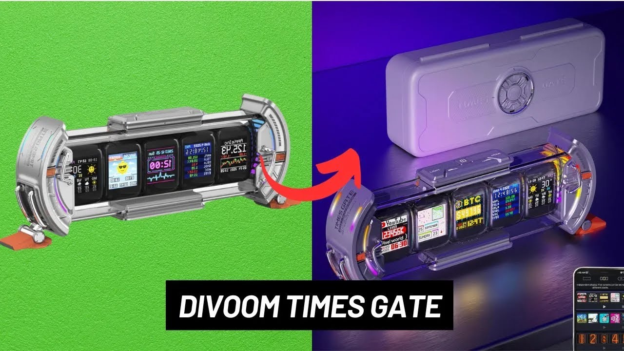 DIVOOM TIMES GATE: THE CYBERPUNK CLOCK THAT REVOLUTIONIZES YOUR GAMING ...