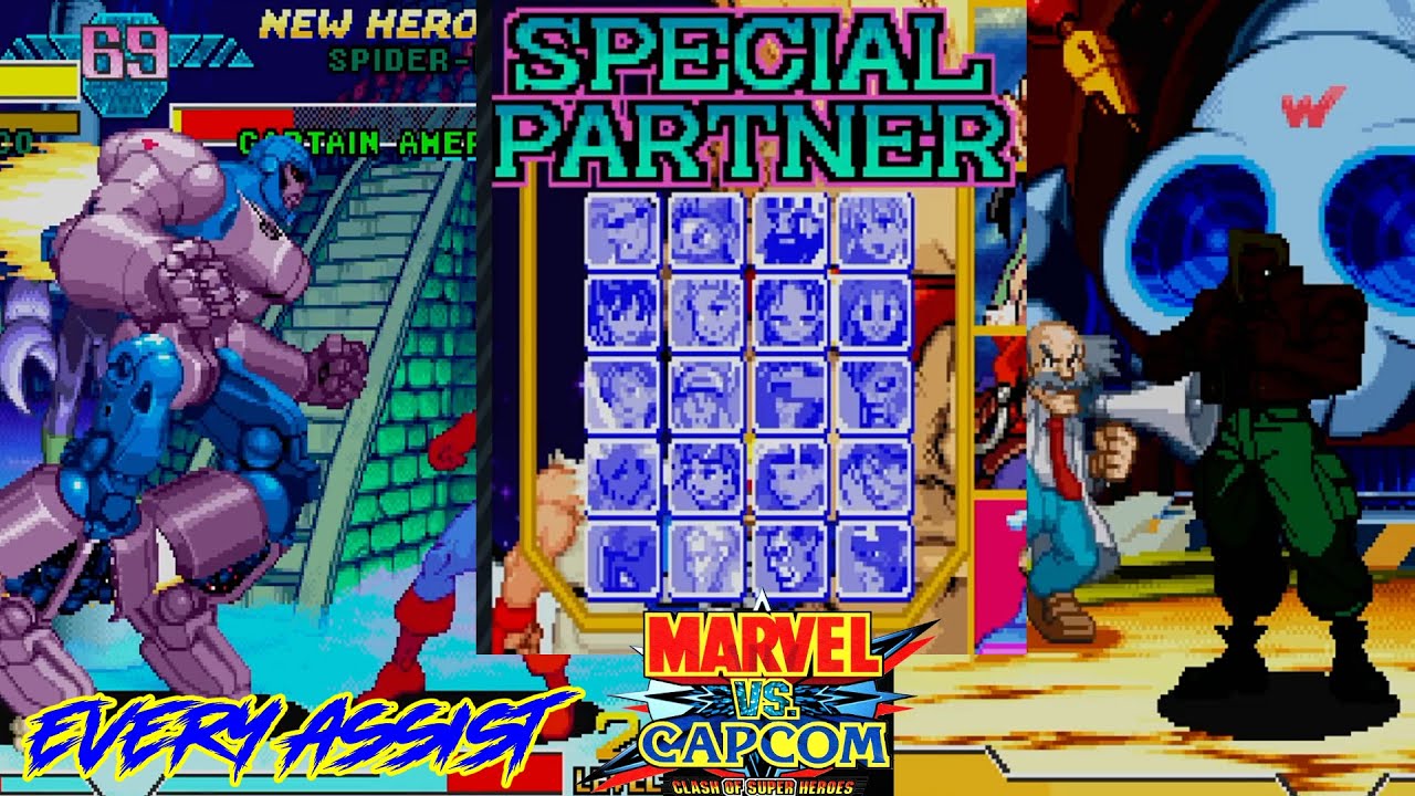 Assist Me! All Special Partners in Marvel vs Capcom - YouTube