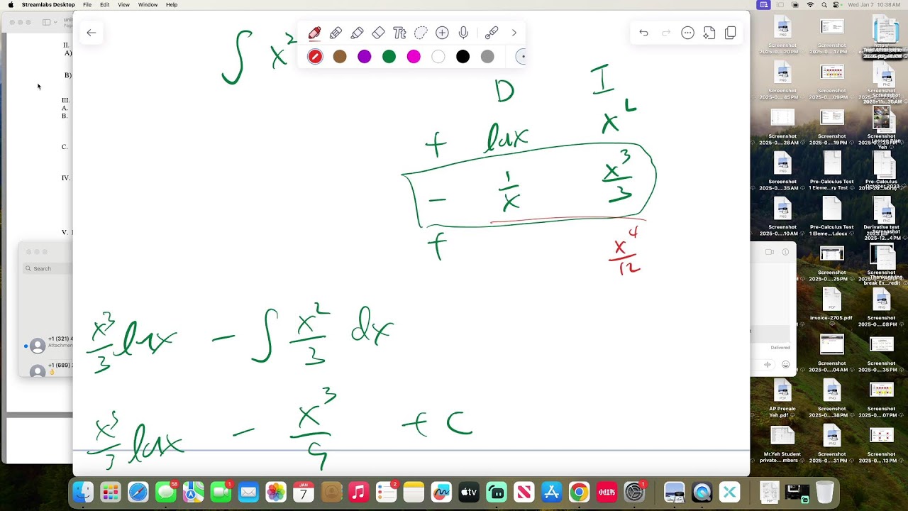 AP Calculus BC integration by part 1 - YouTube
