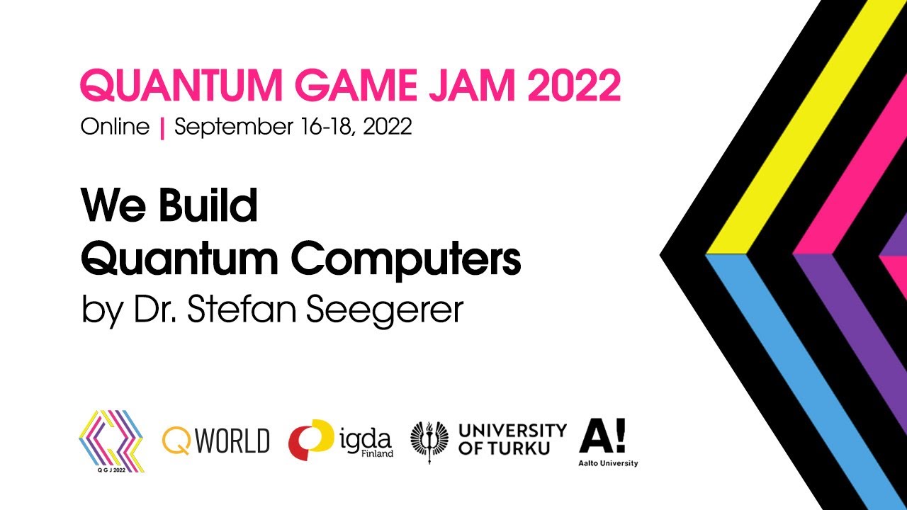 QGJ2022 | We Build Quantum Computers by Dr. Stefan Seegerer - YouTube