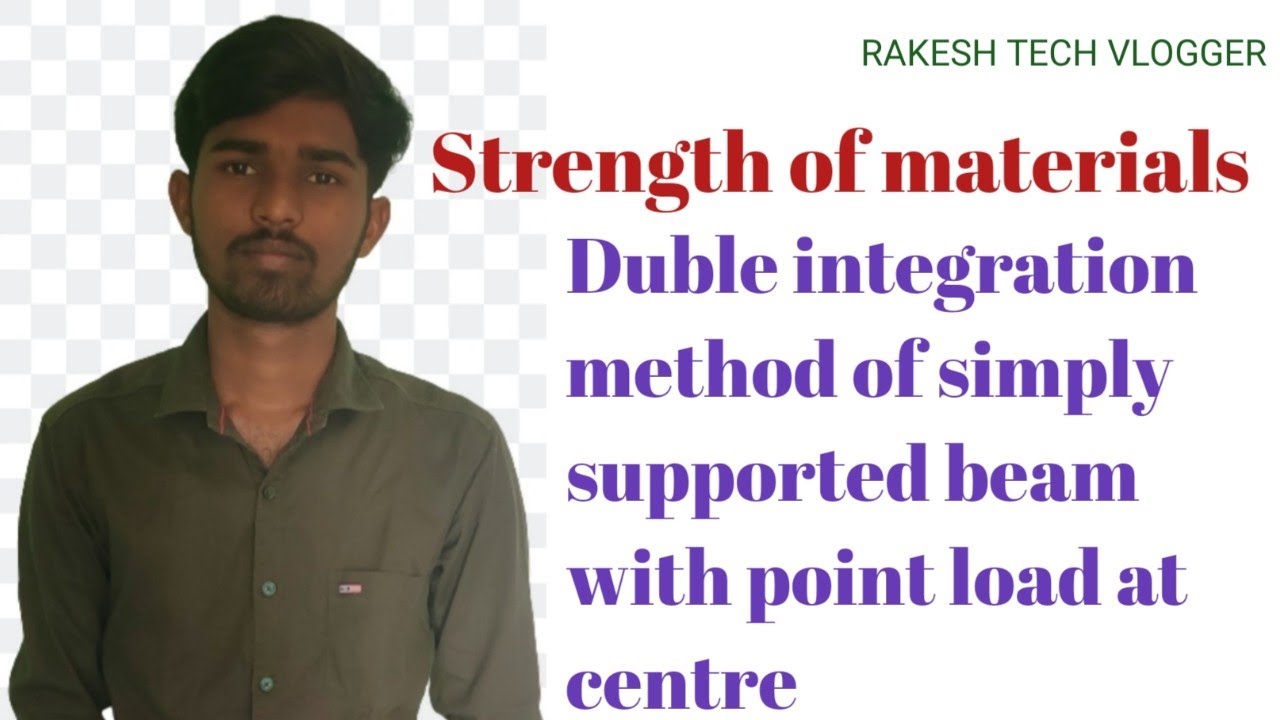 double integration method of simply supported beam with centre point ...