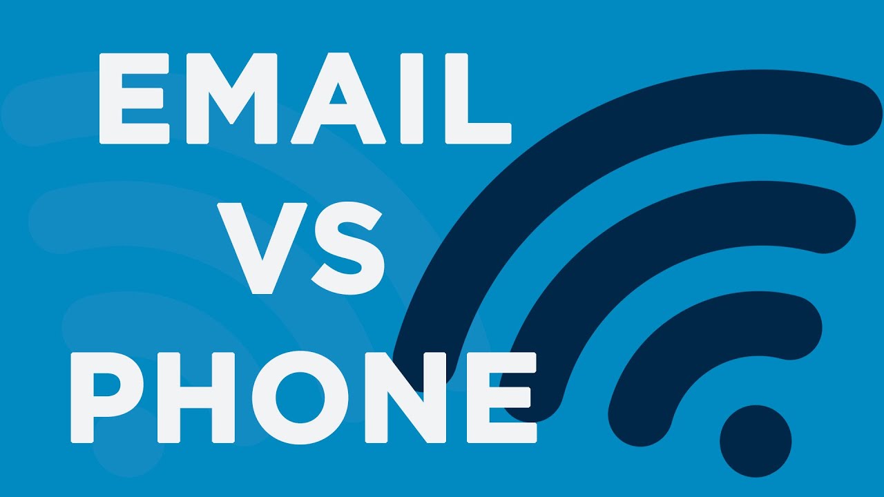 Email vs. Phone Tips - YouTube