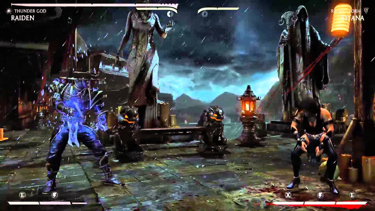 MKX Ryona: Dark Raiden vs Kitana {HD} - YouTube