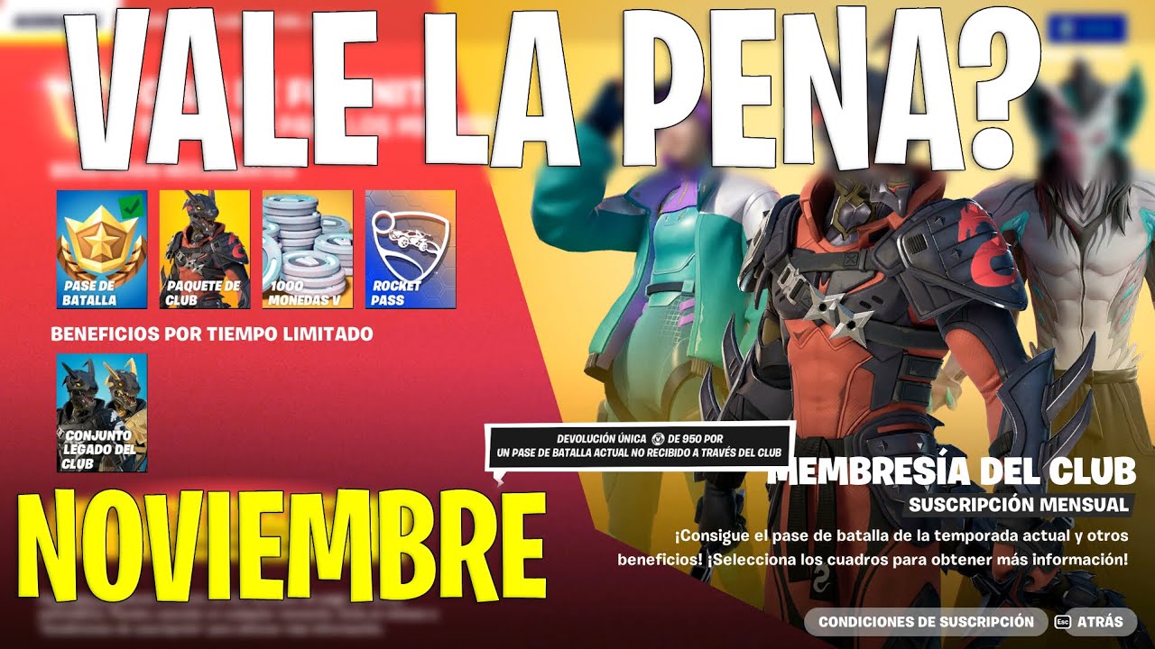 🤔VALE LA PENA COMPRAR💲 EL CLUB DE FORTNITE DE NOVIEMBRE? 2024 | - YouTube