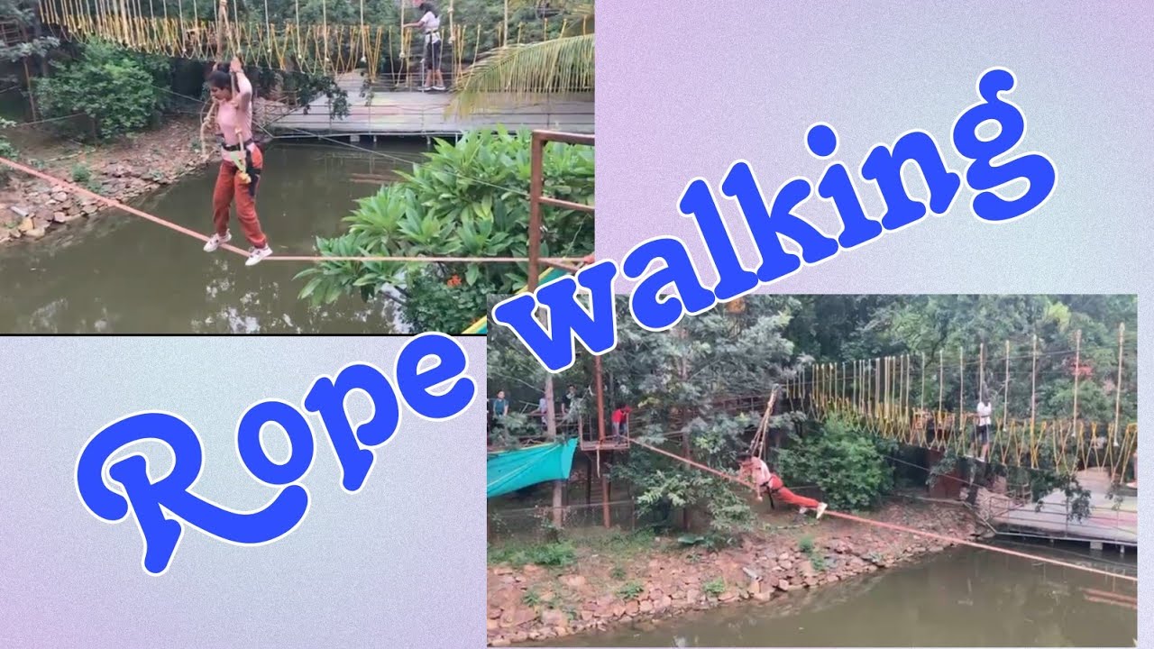 Rope walking | adventure sports | walking on rope | rope walk | rope ...