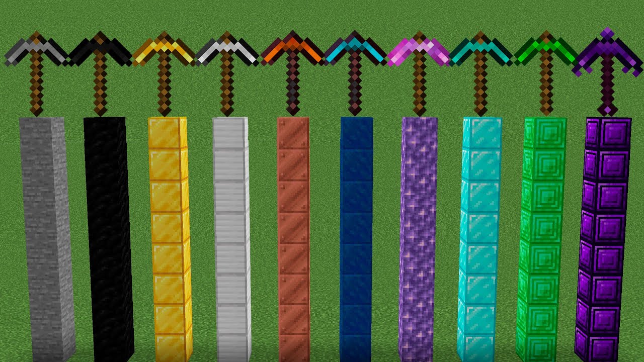 Which pickaxe break faster??? - YouTube