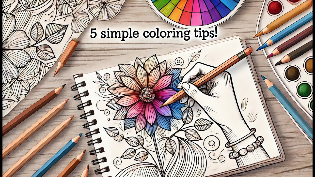 5 Simple Coloring Techniques for Beginners: Master Shading, Blending ...