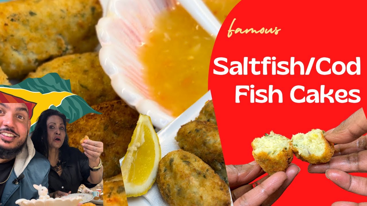 FAMOUS SALTFISH/COD FISH CAKE 🇬🇾 - YouTube