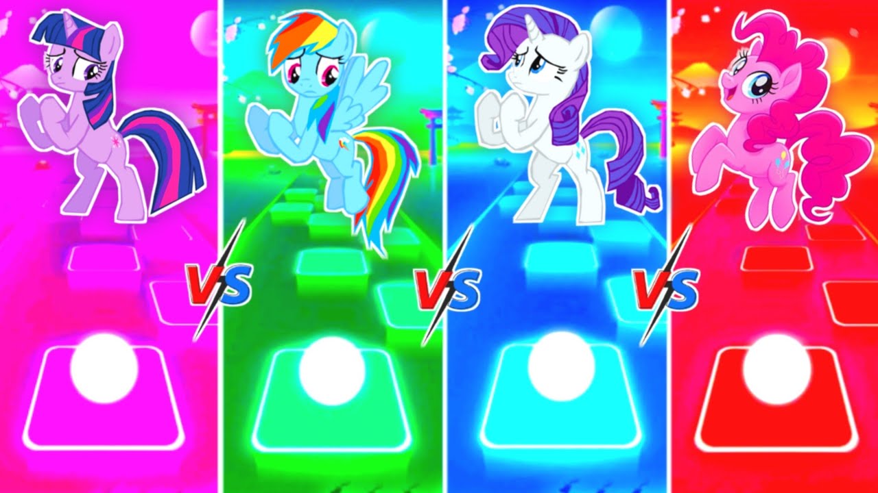 My little pony And Tiles Hop Game - Twilight Sparkle - Rarity - Pinkie ...