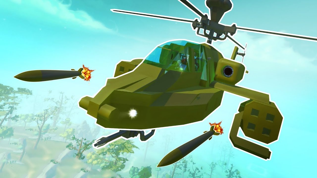 MISSILE FIRING HELICOPTER! - Scrap Mechanic Creations! - Episode 112 ...