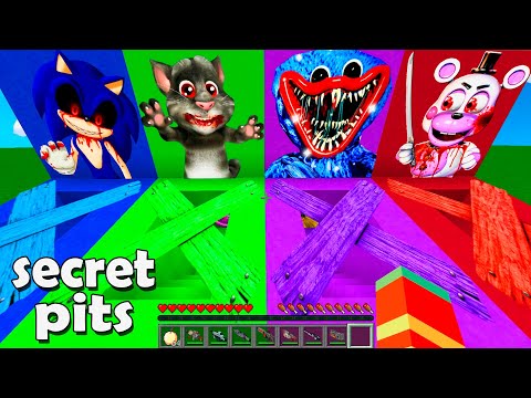 WHAT HAPPENED IN THE CLOSED BASEMENTS HUGGY WUGGY DREAD DUCK TALKING TOM SONIK EXE IN MINECRAFT