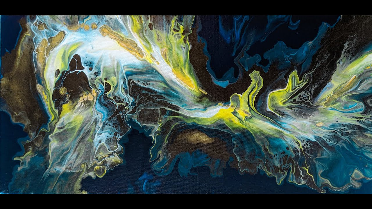 100 - "Inspiration" - Multi-Technique Fluid Art - Abstract Art - Paint ...