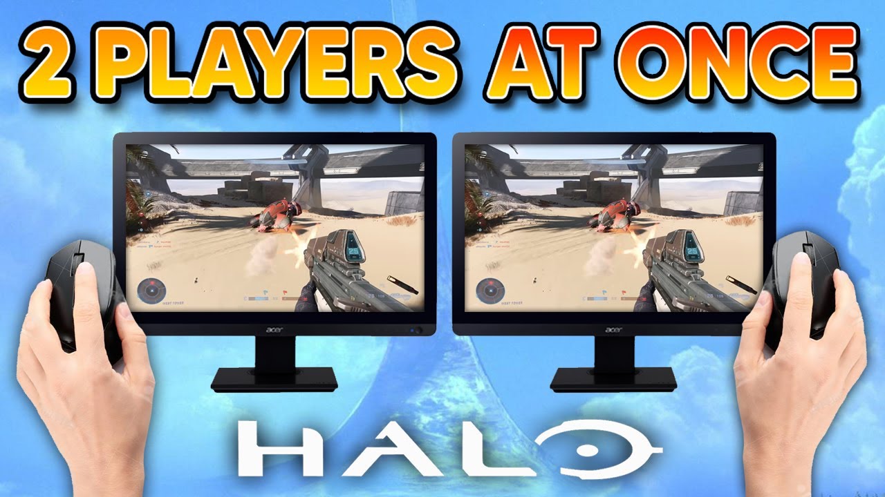 Playing 2 players at once in Halo Infinite - YouTube