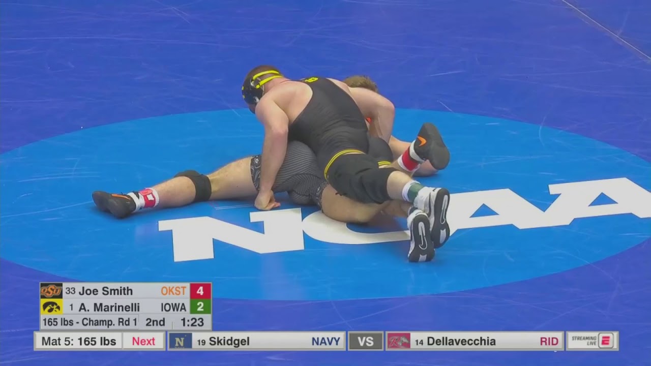 NCAA 2019 Joseph Smith vs Alex Marinelli 165 lbs - YouTube