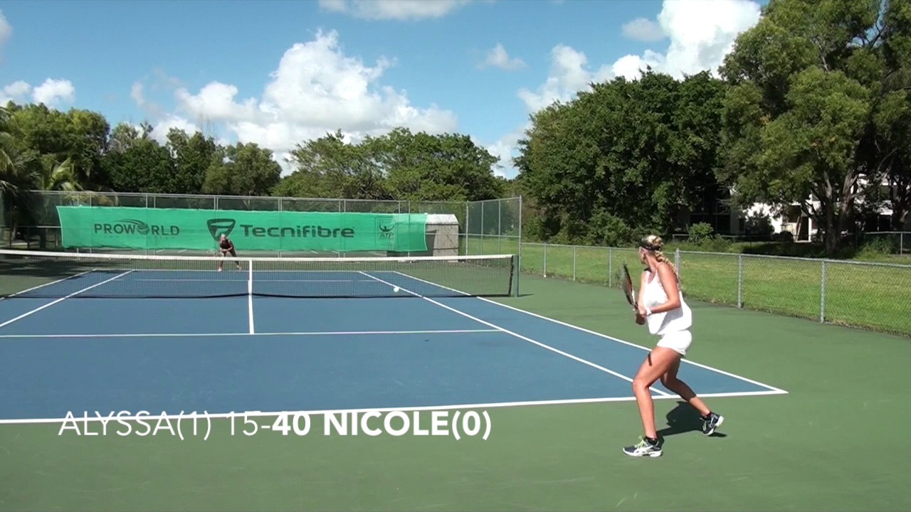 Non-Edited Practice Match Alyssa Mayo vs WTA #419 Nicole Frenkel - YouTube