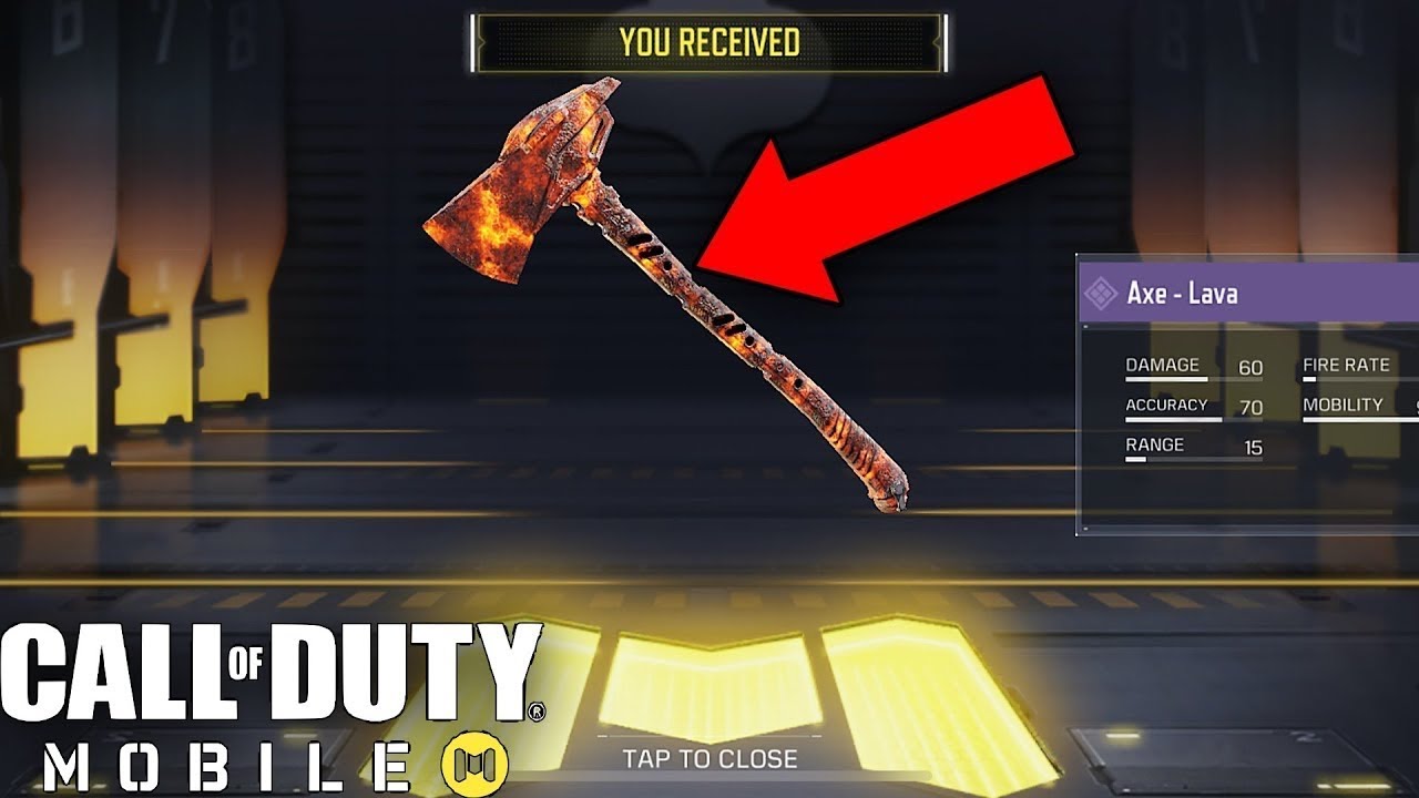 Call Of Duty Mobile - LEGENDARY LAVA AXE SKIN GAMEPLAY! - YouTube