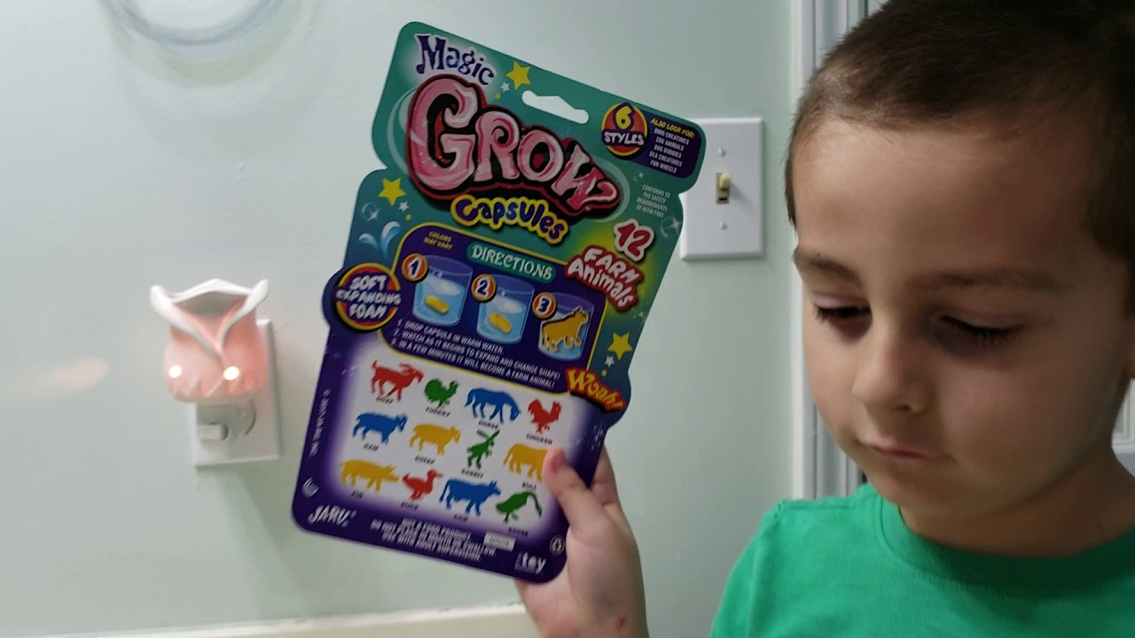 Magic Grow Capsules Farm Animals 🐄🐎🐏🐐🐃 - YouTube