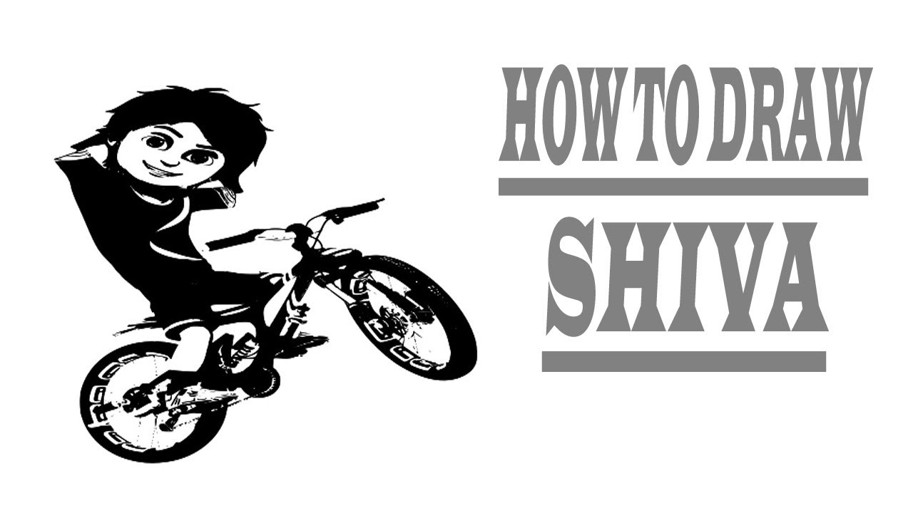 Very Easy ! How to Draw Shiva Cartoon Step by Step - YouTube
