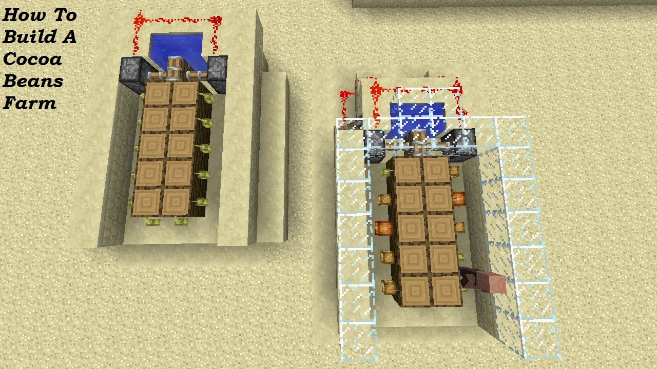 Minecraft How to Build a COCOA BEANS Farm - YouTube