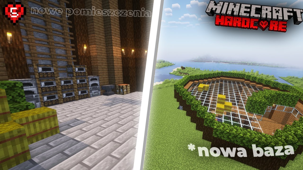 Zbudowałem Nową Baze na Minecraft Hardcore! - YouTube