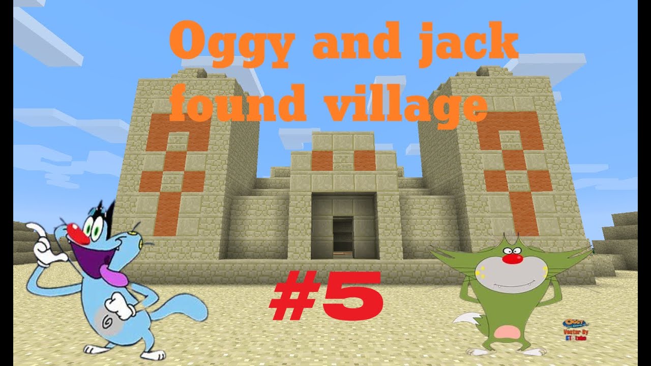 #5 | OGGY AND JACK FOUND VILLAGE IN MINECRAFT POCKET EDITION HINDI ...